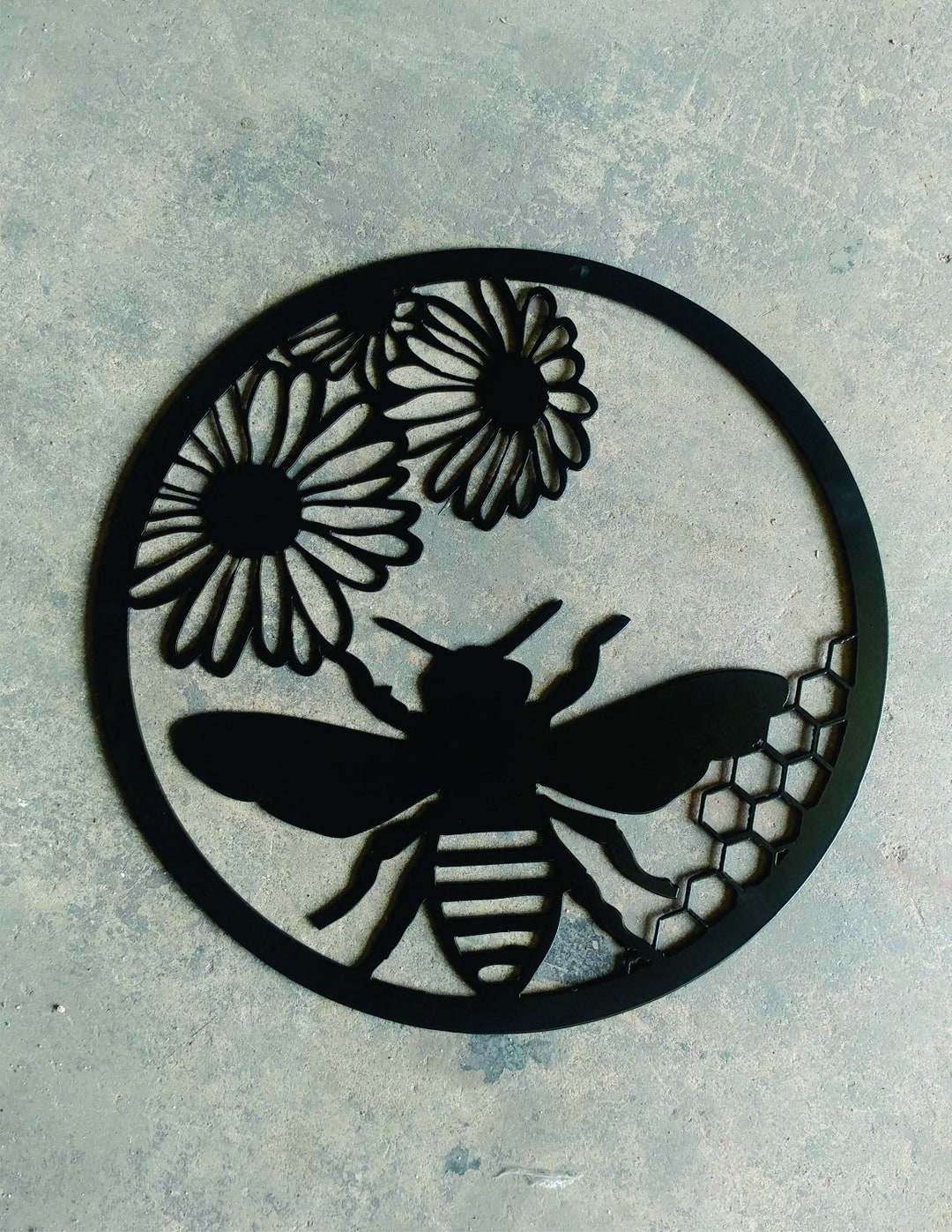 Plasma Cut Honey Bee Metal Art: Wall Decor or Yard Stake - Etsy