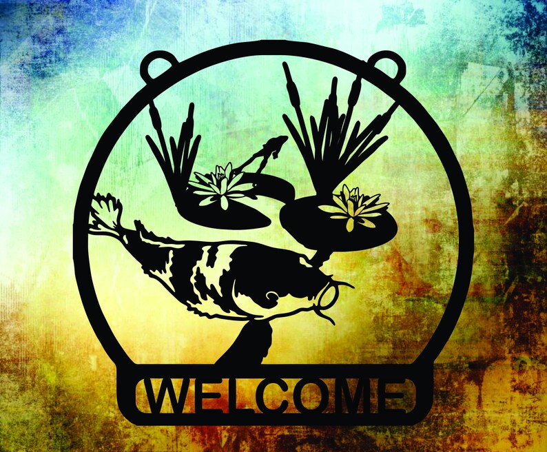 18 metal plasma cut personalized koi fish pond sign or | Etsy