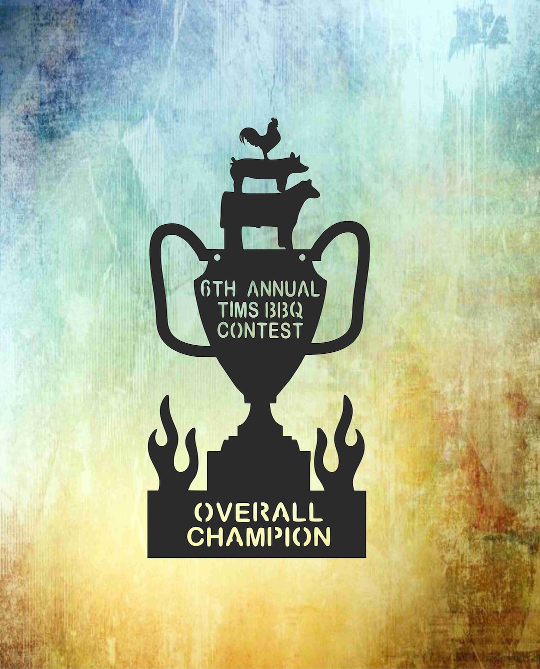 Plasma Cut BBQ Trophy: Custom Smoked Meat Contest Award - Etsy