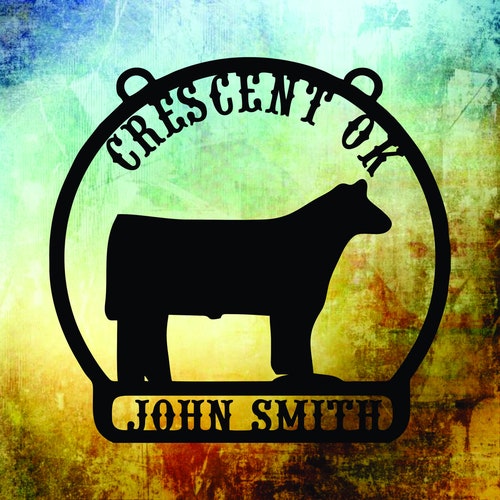 Personalized Steer Livestock Show Award / Stall or Pen Sign / - Etsy
