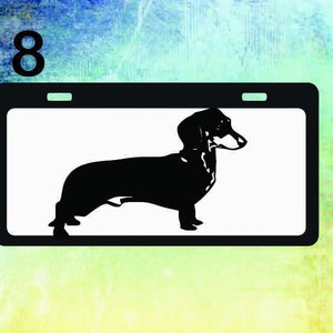 Weinie Dog / Dachshund License Plate / Car, Truck, Vehicle Tag / Vanity ...