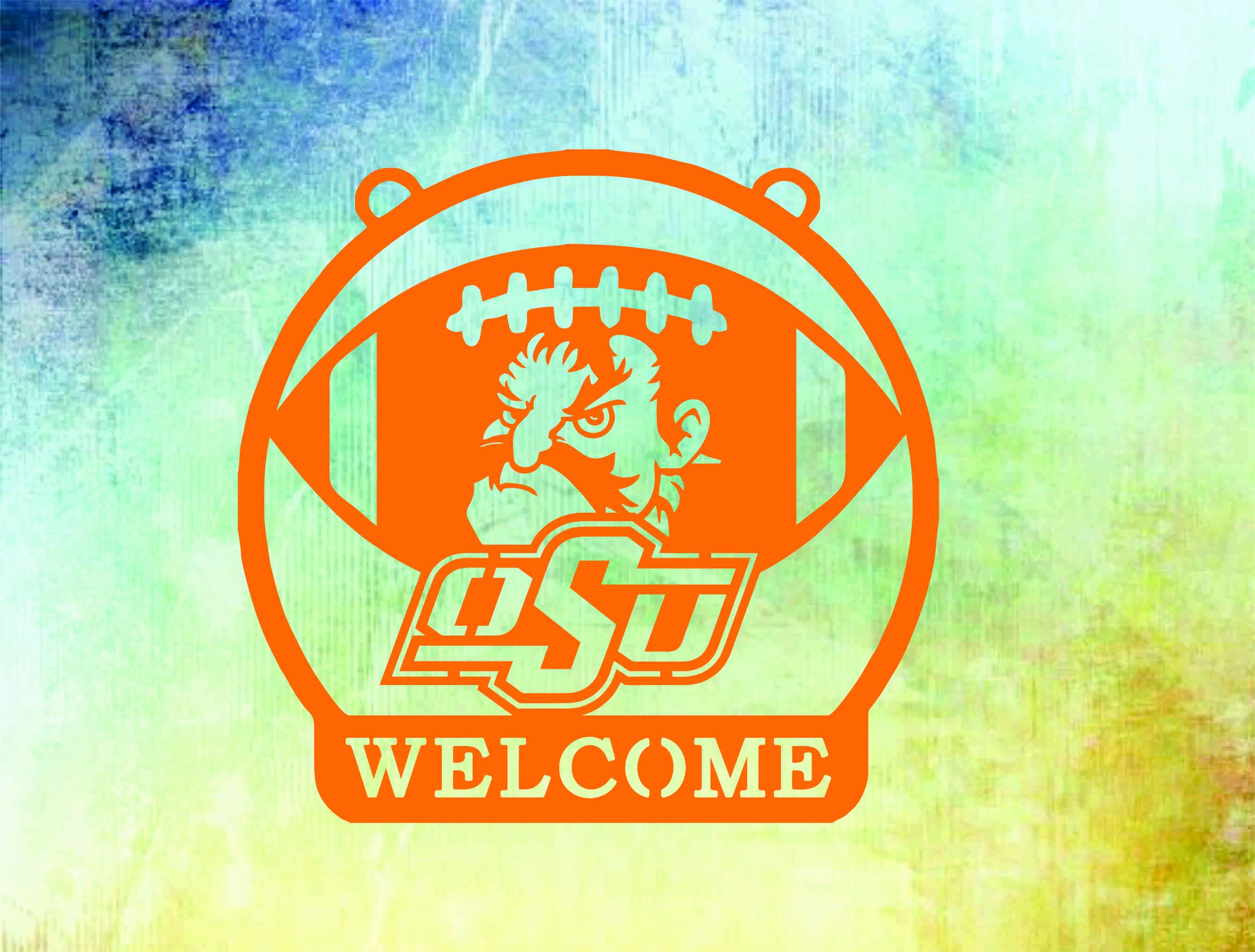 OSU Metal Hanging Sign: Oklahoma State University Football - Officially ...