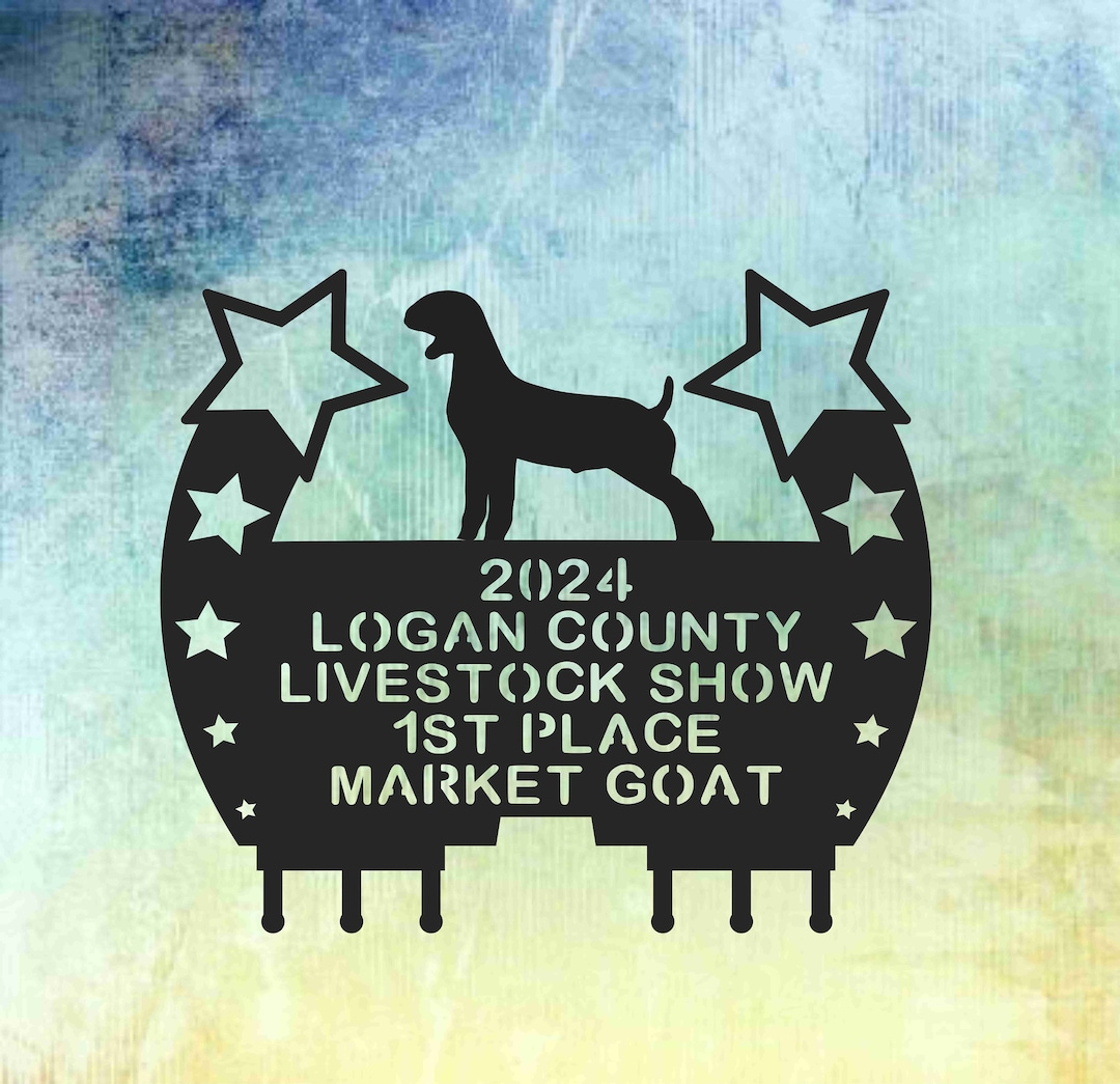 Custom Metal Livestock Award Sign: Goat, Sheep, Pig, Steer - Etsy