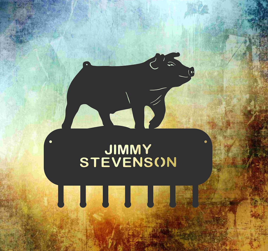 Swine Pig Ribbon Hanger. Pig Ribbon Display. Award or Trophy. - Etsy