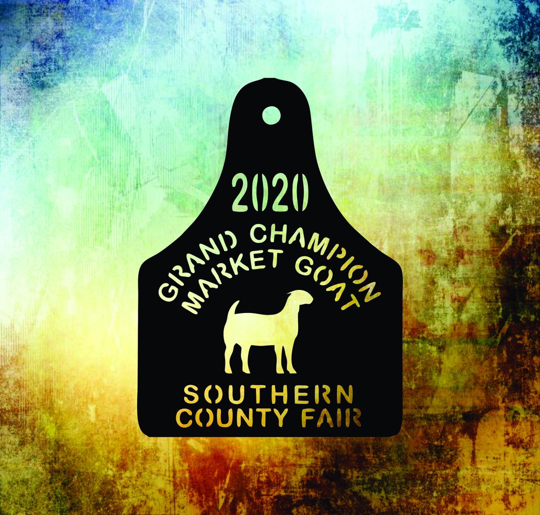 Custom Personalized Plasma Cut Metal Ear Tag Livestock Award or Pen ...