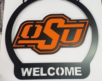 Ou-oklahoma University Metal Hanging Sign. School Football | Etsy