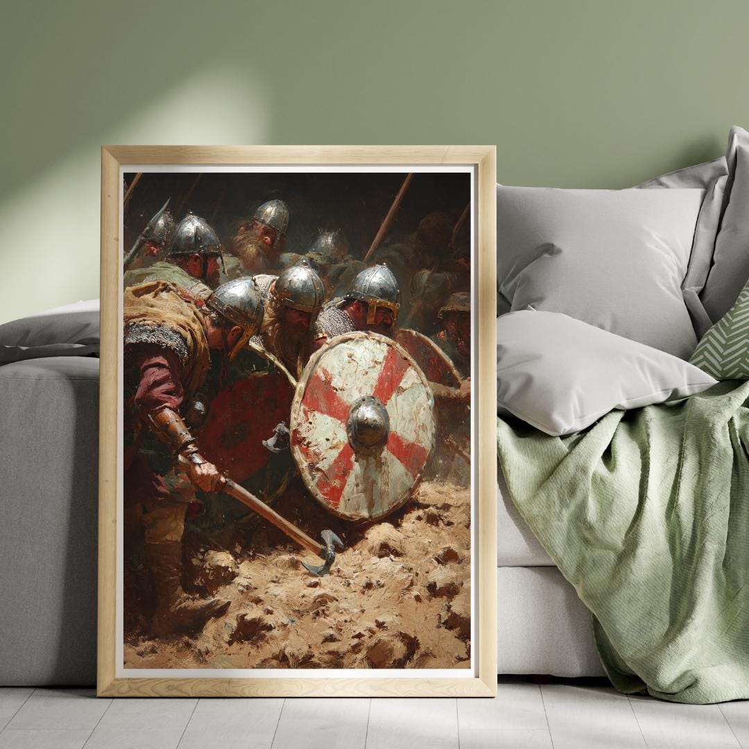 Battle of Hastings 1066 Poster – Medieval History Wall Art, Norman ...