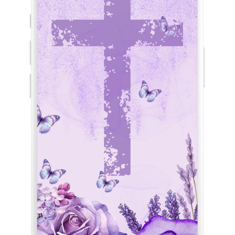 Purple Christian Wallpaper - Etsy