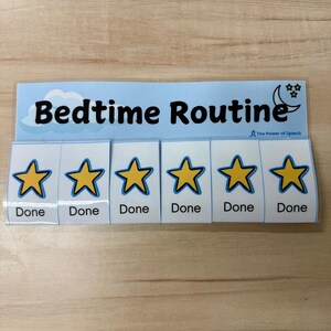 Flip-up Bedtime Routine Checklist Template - Etsy