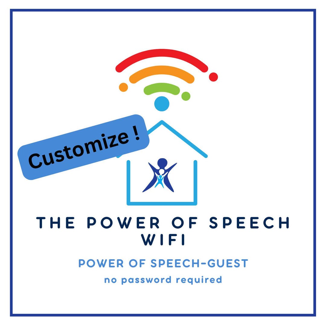 Wi-fi Password Sign for Waiting Room or Offices Custom Template - Etsy