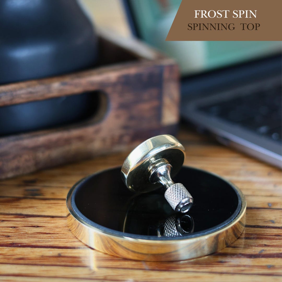 Brass Spinning Top Fidget Toy Relief Inception Top EDC Totem Fathers ...