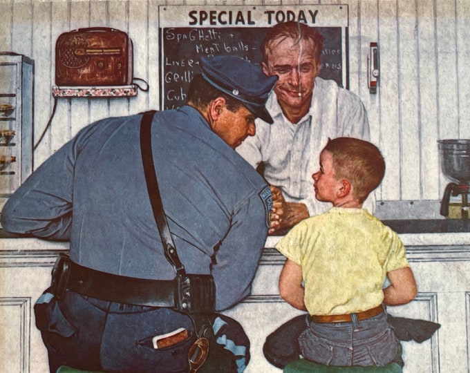 Norman Rockwell the Runaway 1972 Lithograph 11 X 14 - Etsy