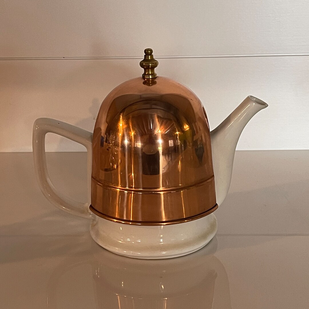 Copper Porcelain Tea Pot 3 Piece Set - Etsy