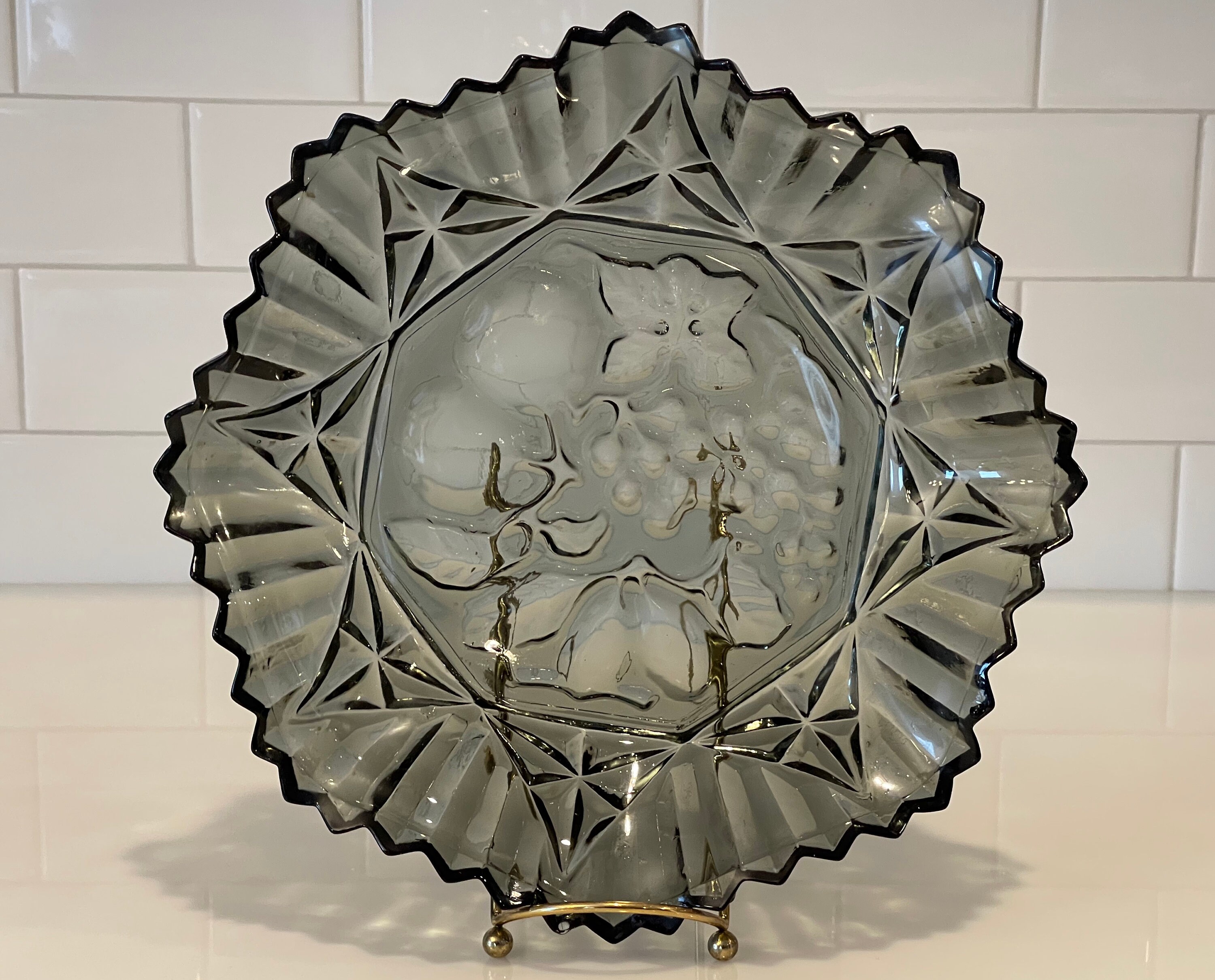 Vintage Federal Glass Bowl From the Pioneer Line With Fruit - Etsy