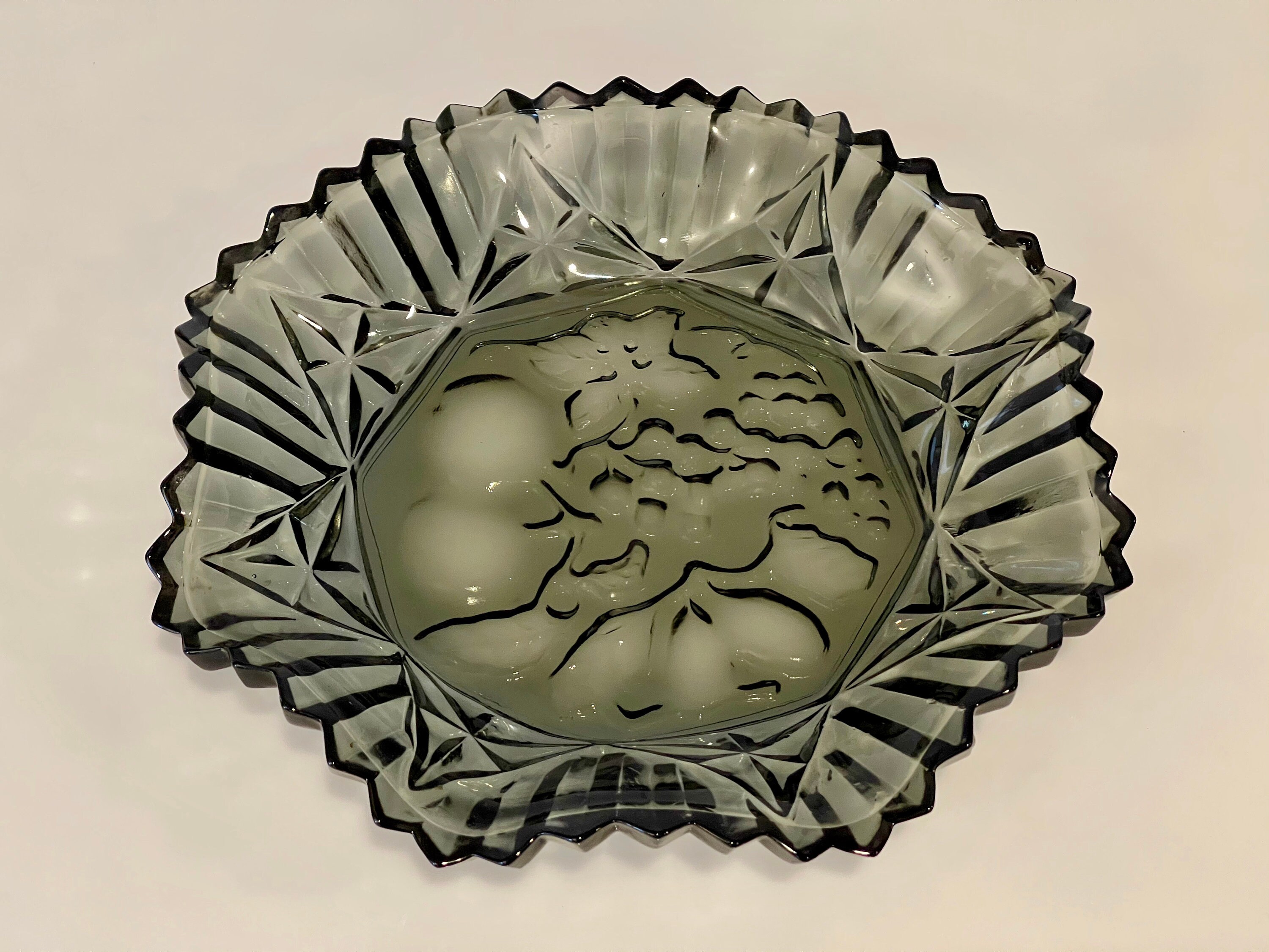 Vintage Federal Glass Bowl From the Pioneer Line With Fruit - Etsy