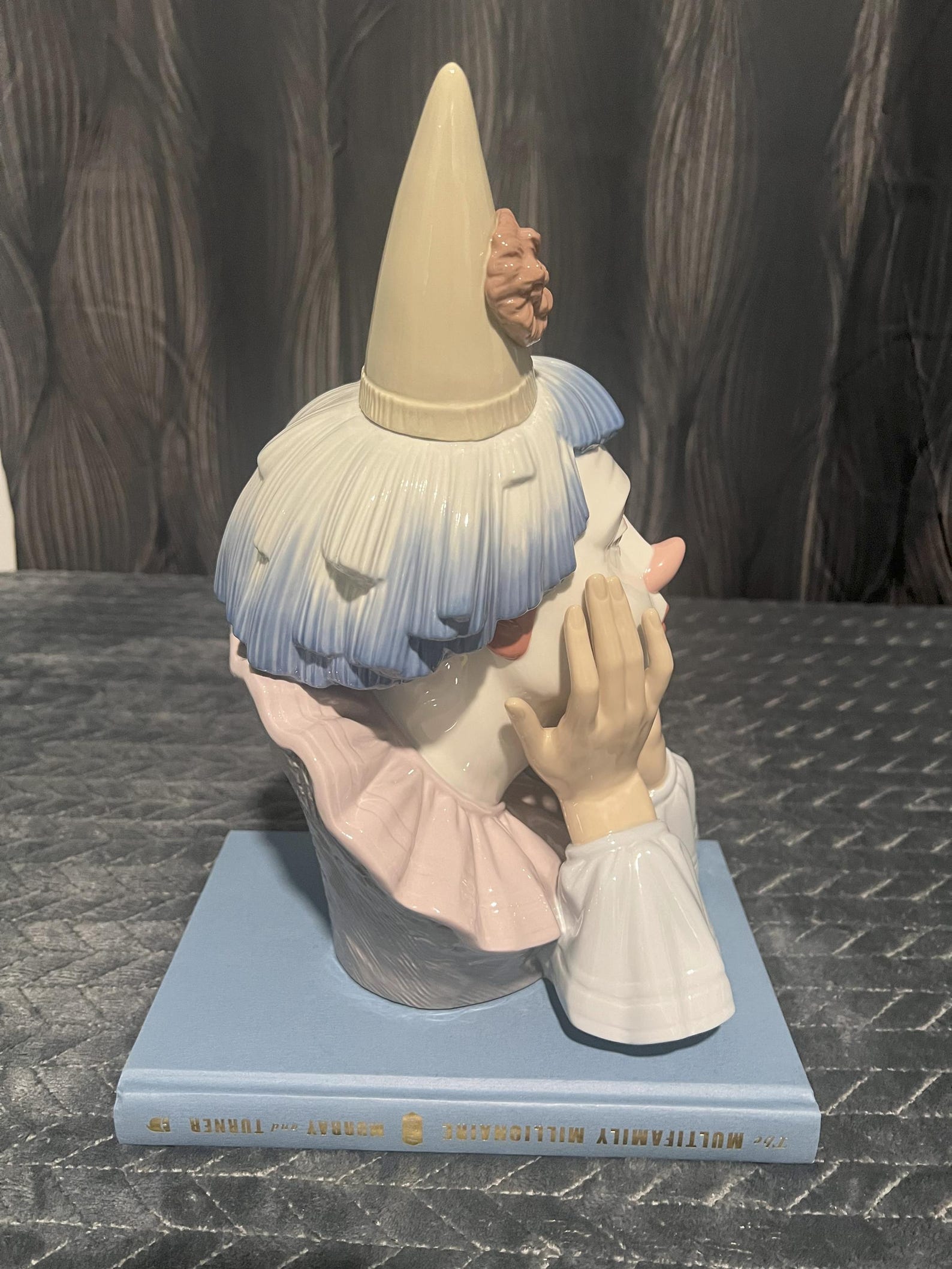 Lladro Jester Sad Clown 12.5" Figurine/ Large Clown Bust/ Sculpture ...