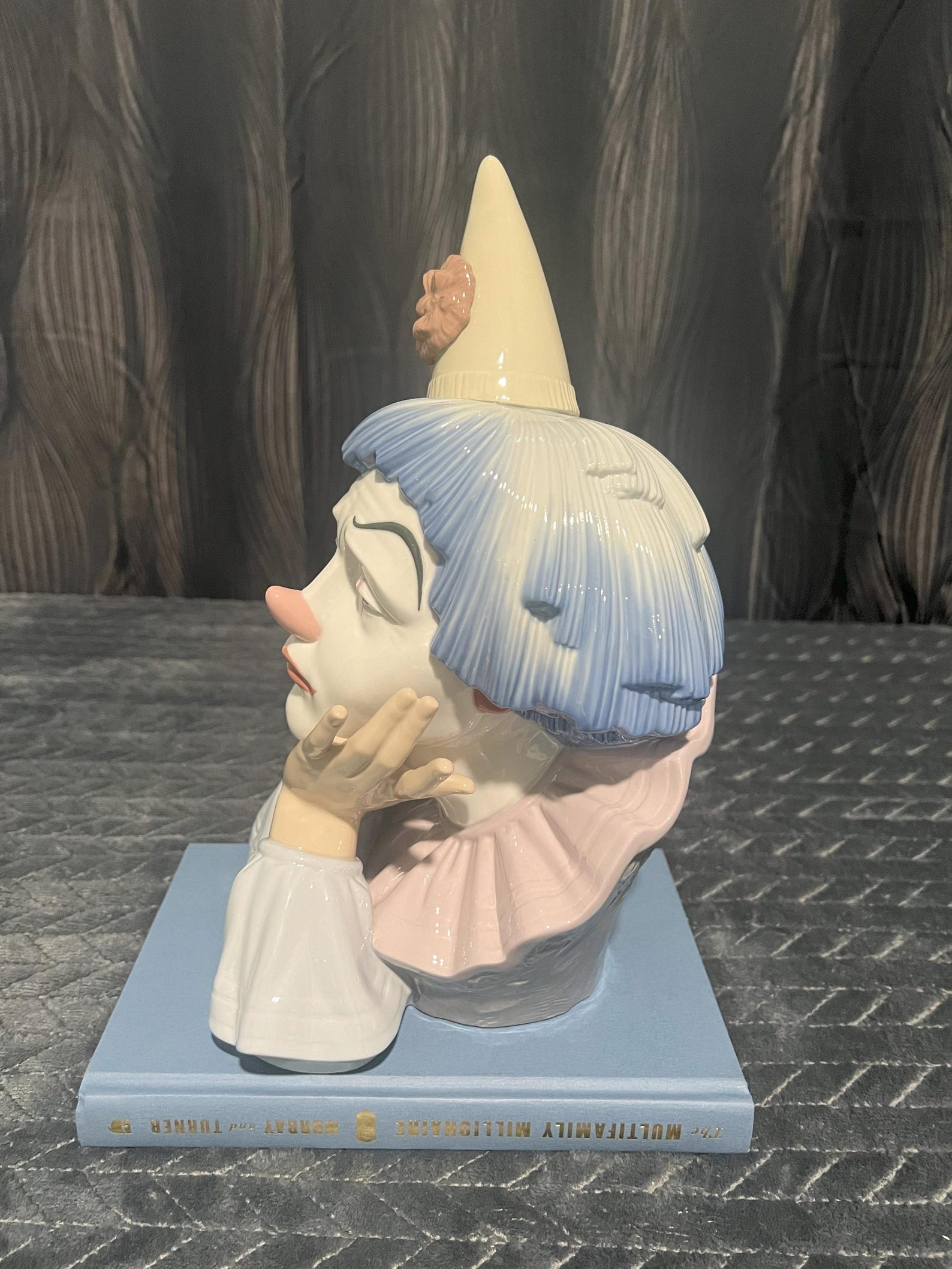 Lladro Jester Sad Clown 12.5" Figurine/ Large Clown Bust/ Sculpture ...