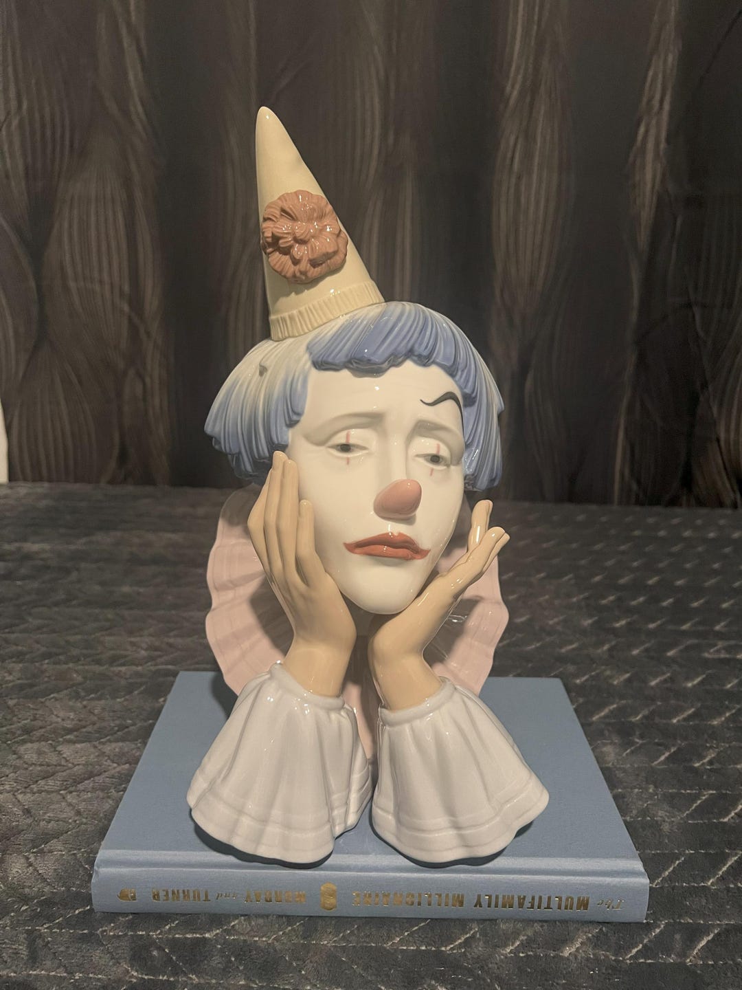 Lladro Jester Sad Clown 12.5" Figurine/ Large Clown Bust/ Sculpture ...