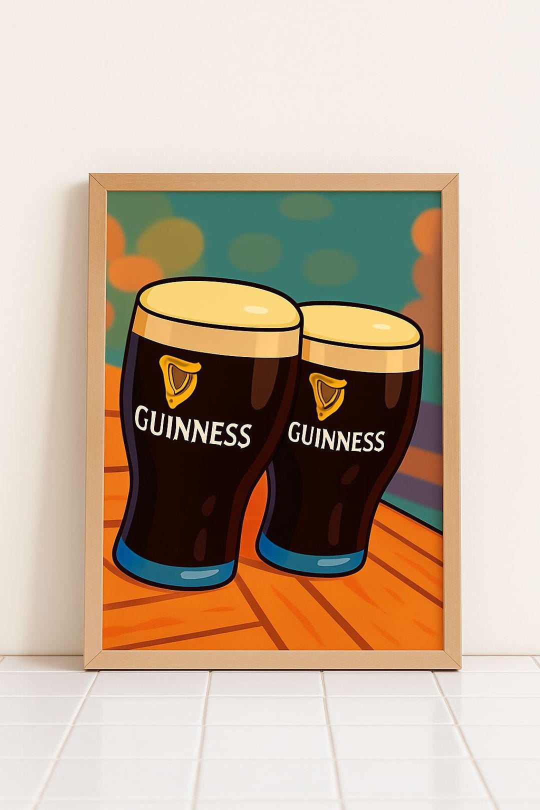 Retro Guinness Digital Print for Home or Business. Cool Design ...