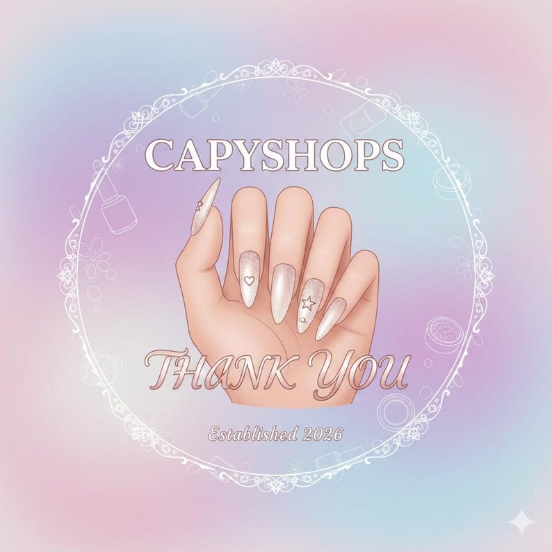 Y2K Gothic Chrome Press on Nails, 3D Silver Heart Cross, Long Stiletto ...