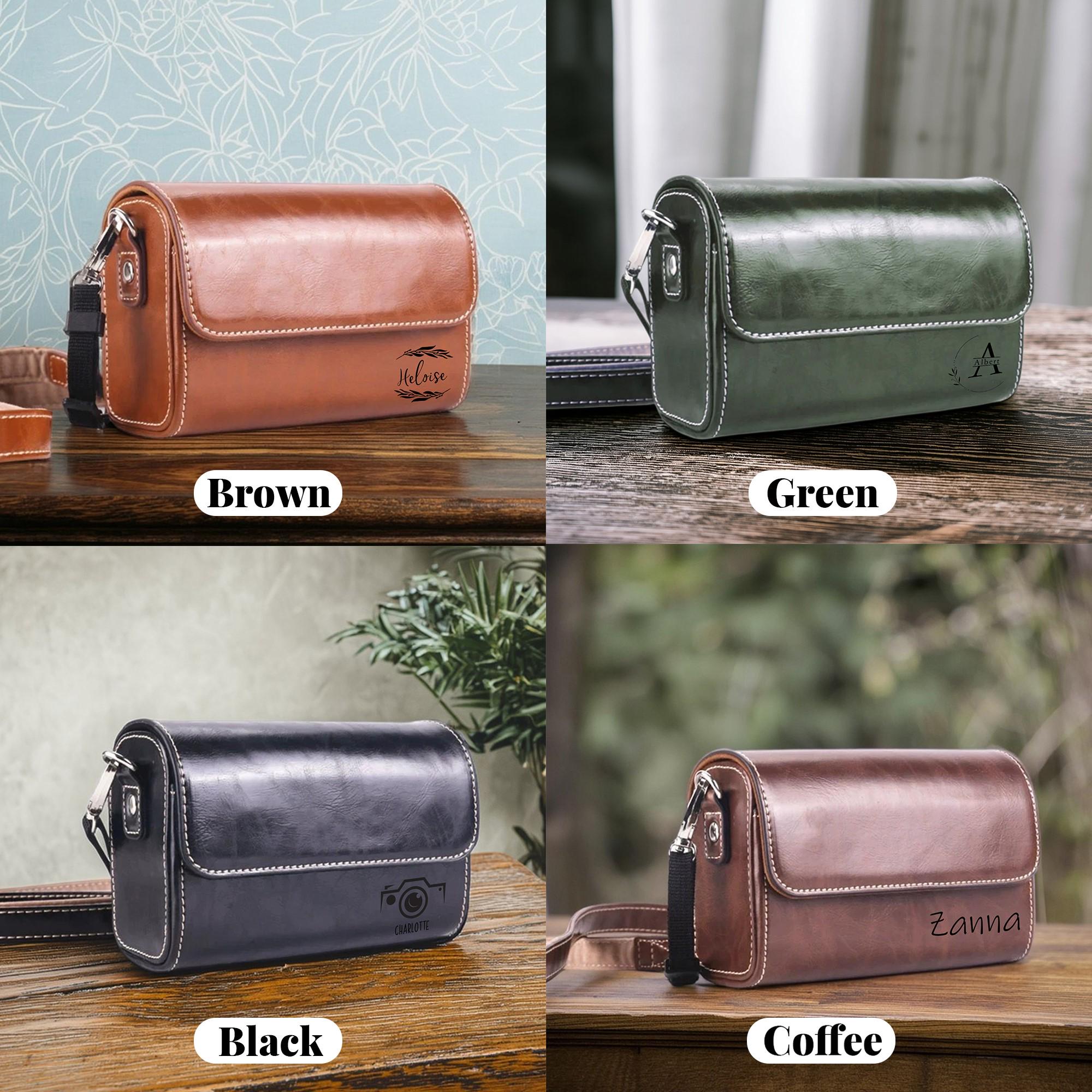 Personalized PU Leather Camera Bag, PU Leather Bag, Leather Camera Bag ...