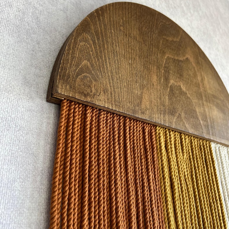 Personalized Macrame Wall Hanging: Boho Fiber Art, Custom Colors - Etsy