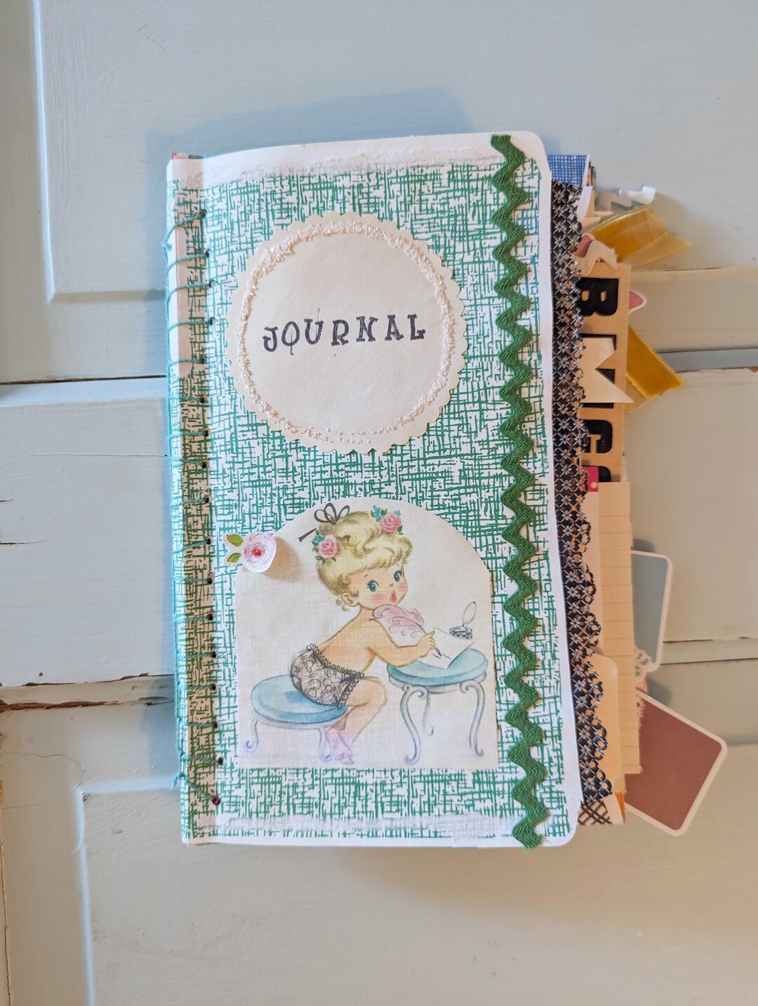 Handmade Junk Journal Fun Junk Mail Journal for Writing Doodling and ...