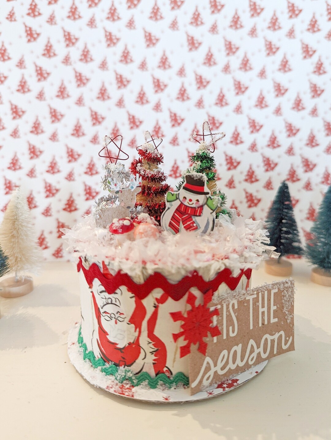 Handmade Miniature Christmas Vignette - Etsy