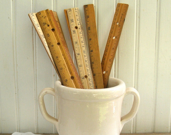 Vintage Rulers 8 Old School Rulers Instant Collection - Etsy