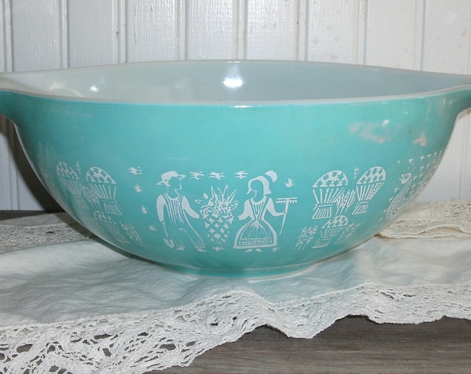 Vintage Pyrex Amish Butterprint 4 Quart Mixing Bowl - Etsy