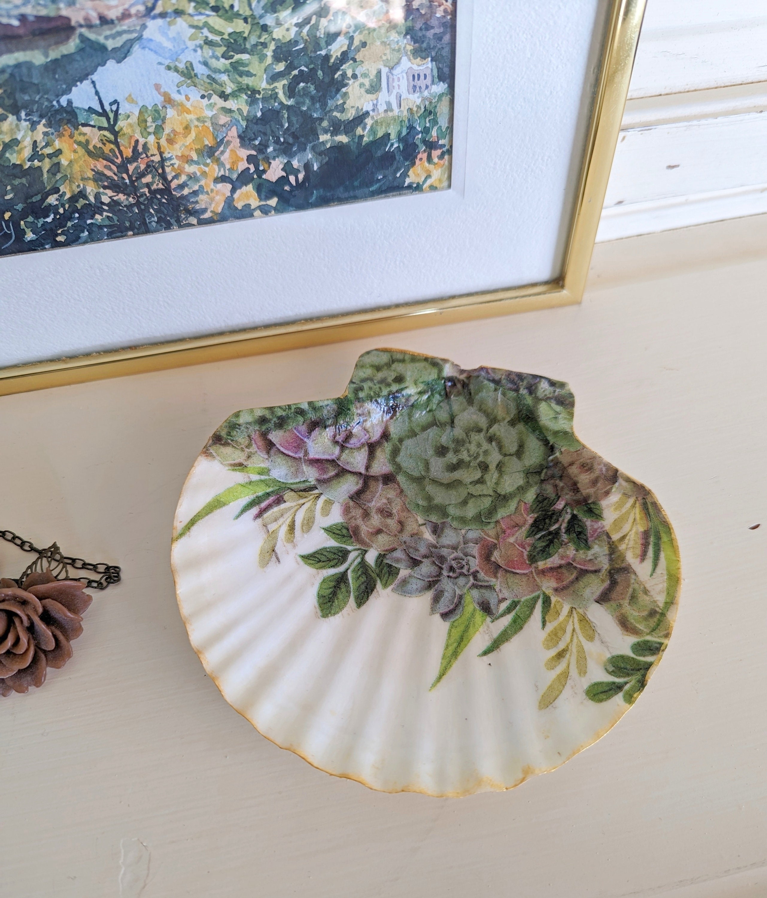 Handmade Repurposed Sea Shell Trinket Dishes - Etsy