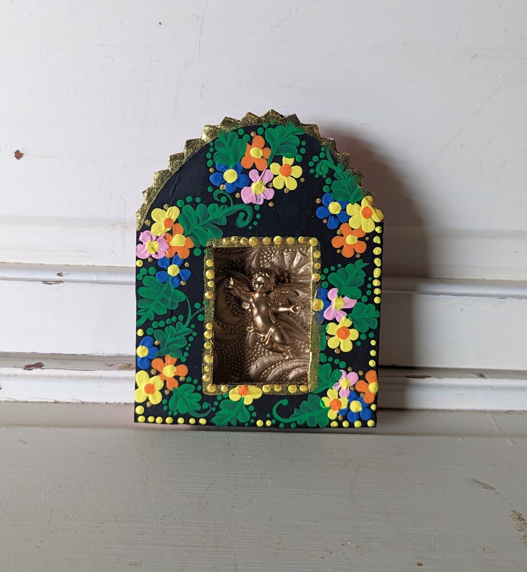 Handmade Nicho Box Angel Shrine Cherub Altar - Etsy