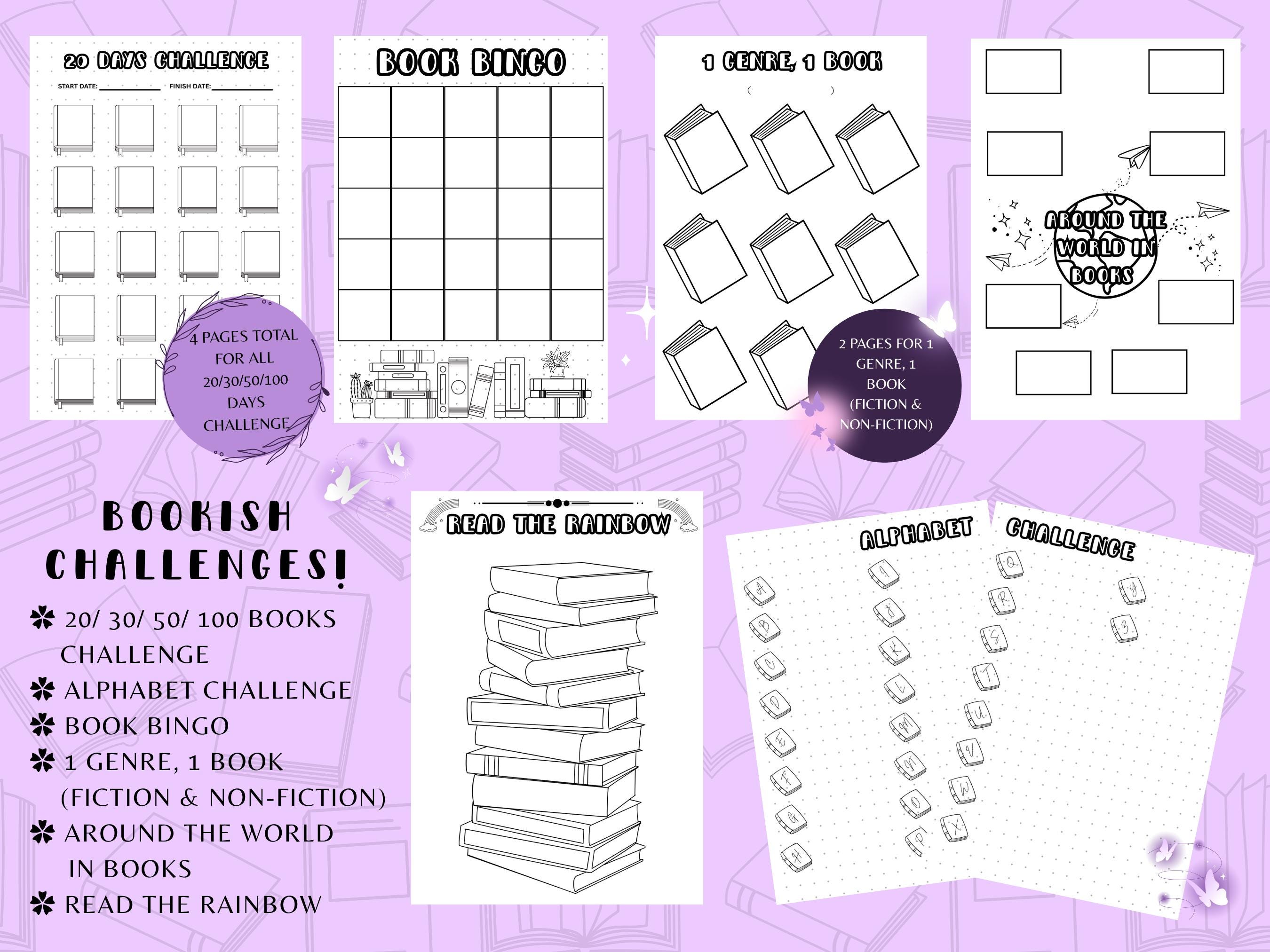 Printable Reading Journal (blank Version), Book Tracker, Reading ...