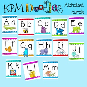 KPM Alphabet Cards Printables - Etsy