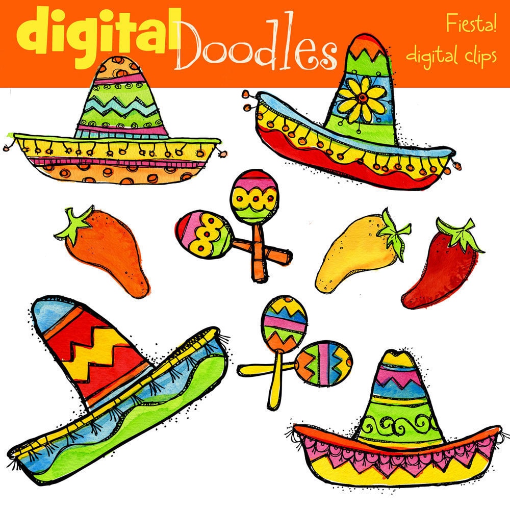 KPM Fiesta Digital Clip Art - Etsy