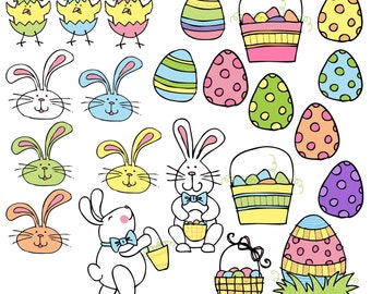 KPM Easter Monsters Digital Clip Art - Etsy