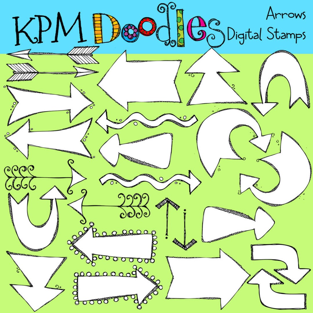 KPM Arrows Digital Stamps - Etsy