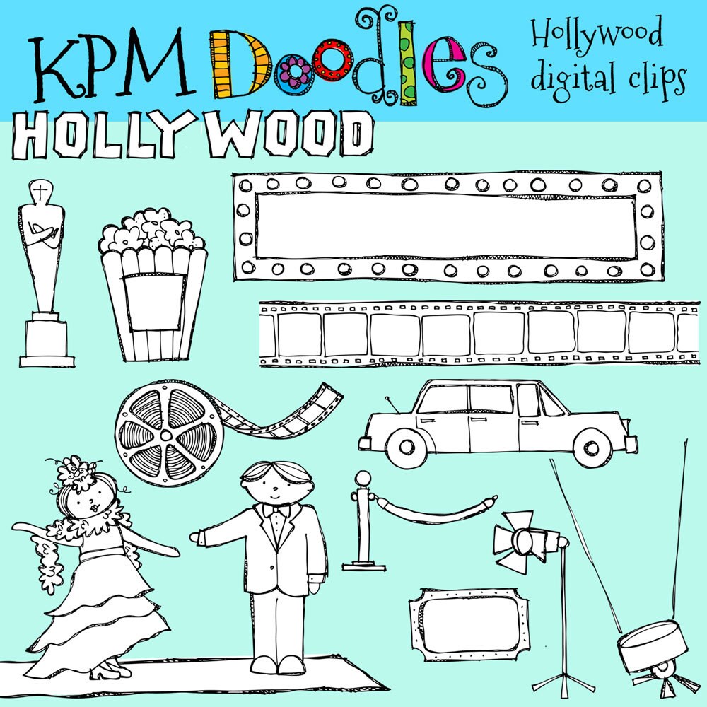 KPM Hollywood Digital Stamps - Etsy