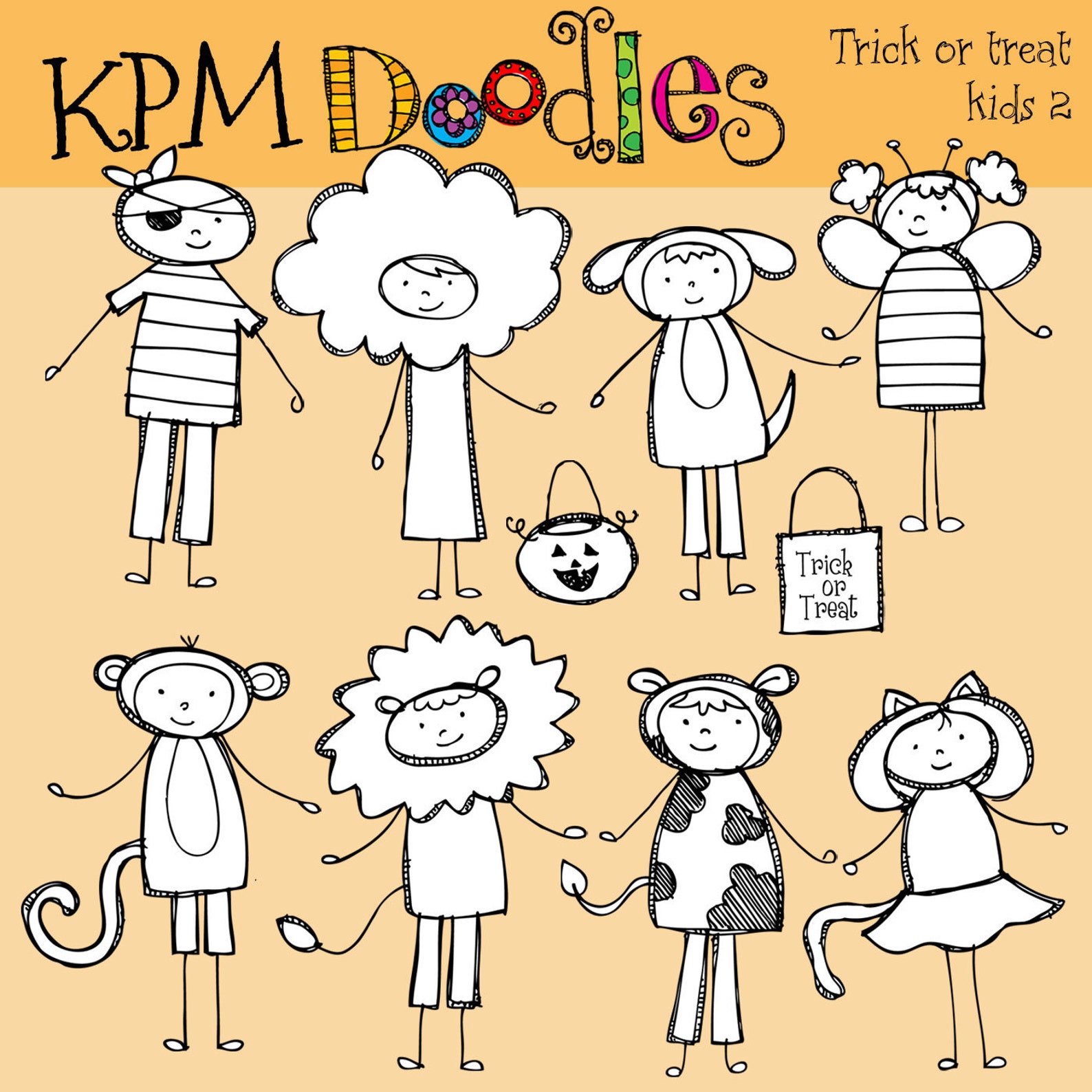 KPM Trick or Treat Kids 2 COMBO - Etsy