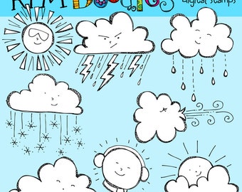 KPM Weather Friends Digital Clip Art COMBO | Etsy