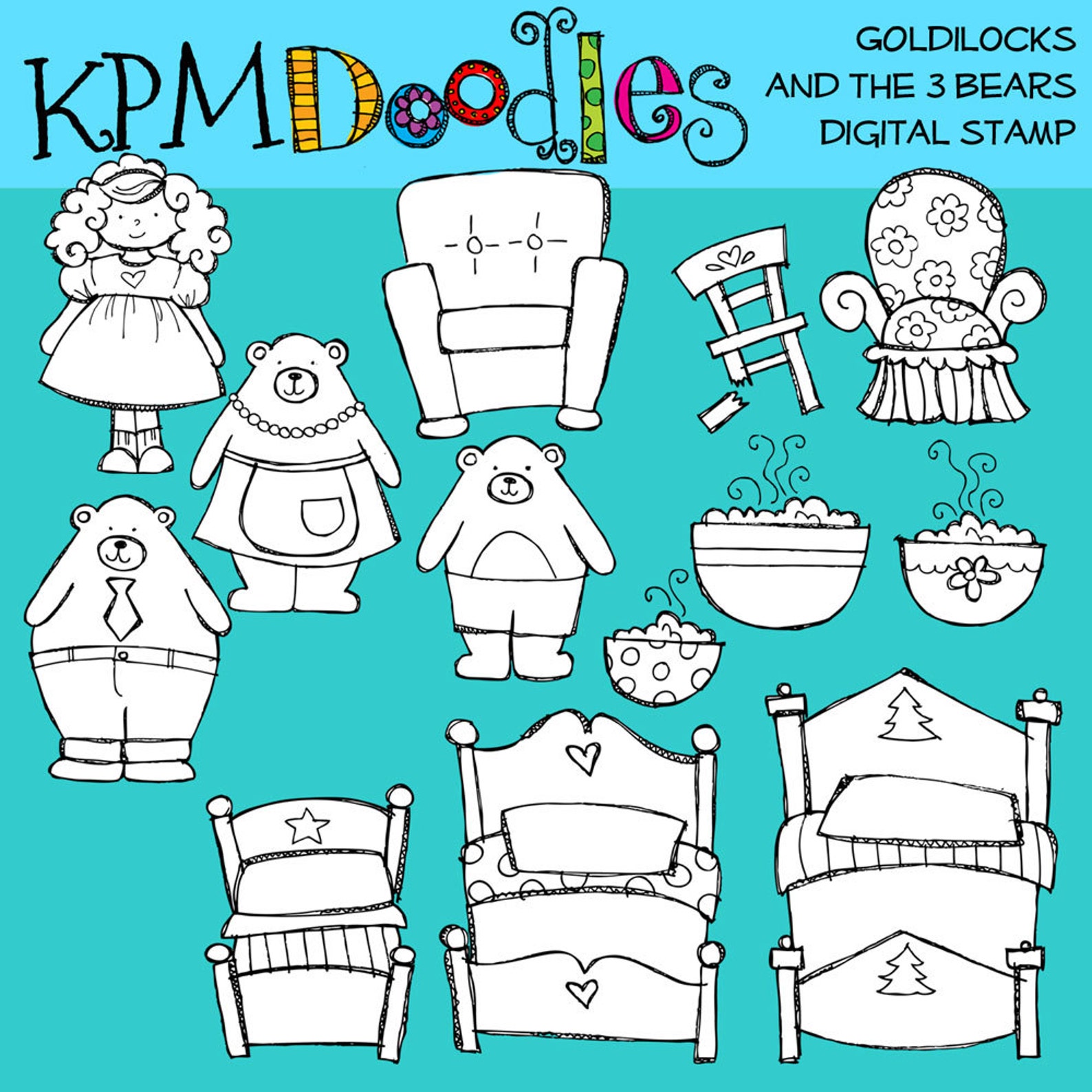 KPM Goldilocks Digital COMBO - Etsy