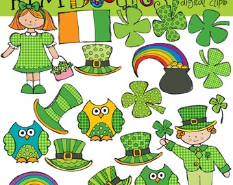 KPM St Patricks Day Fun Digital Clip Art | Etsy