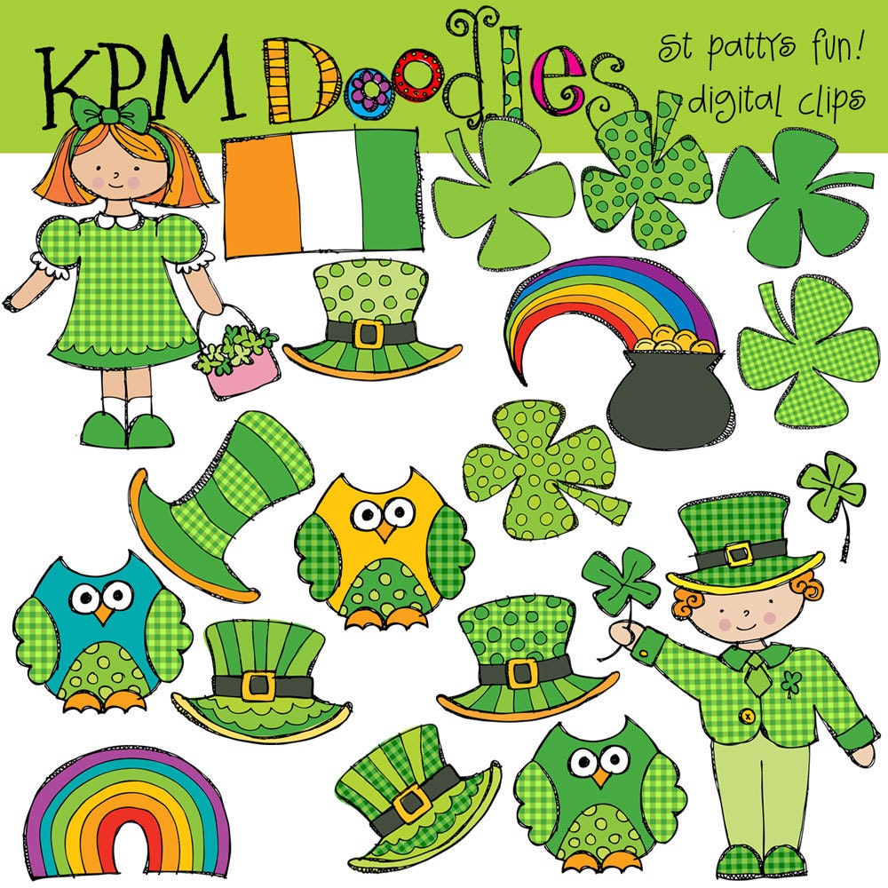 KPM St Patricks Day Fun Digital Clip Art - Etsy