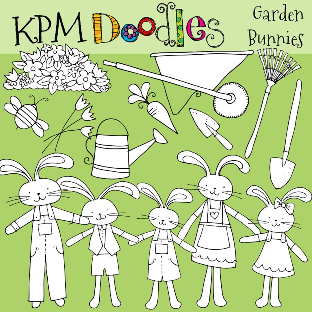 KPM Garden Bunnies Stamps - Etsy