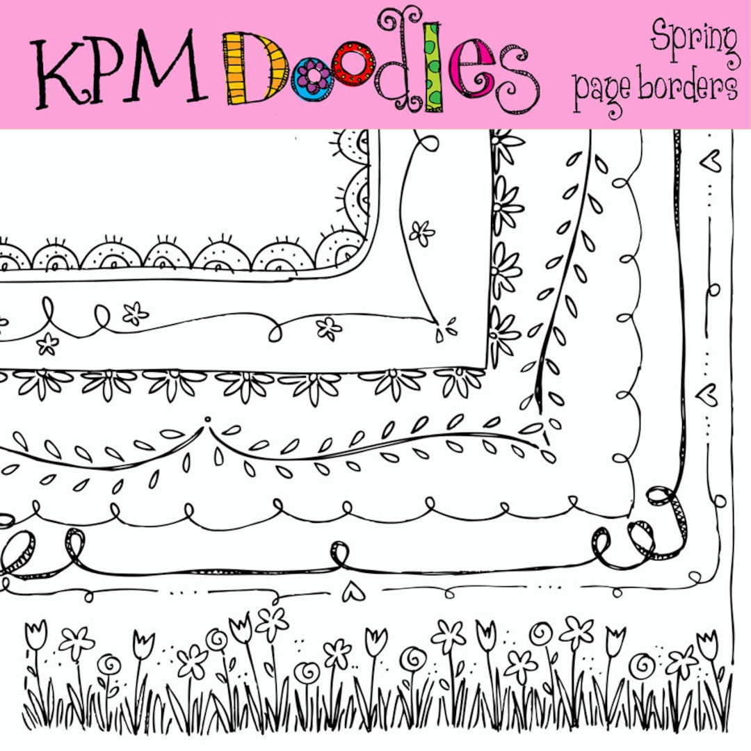 KPM Spring Page Borders - Etsy