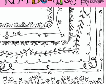 KPM Fall Halloween Page Borders | Etsy