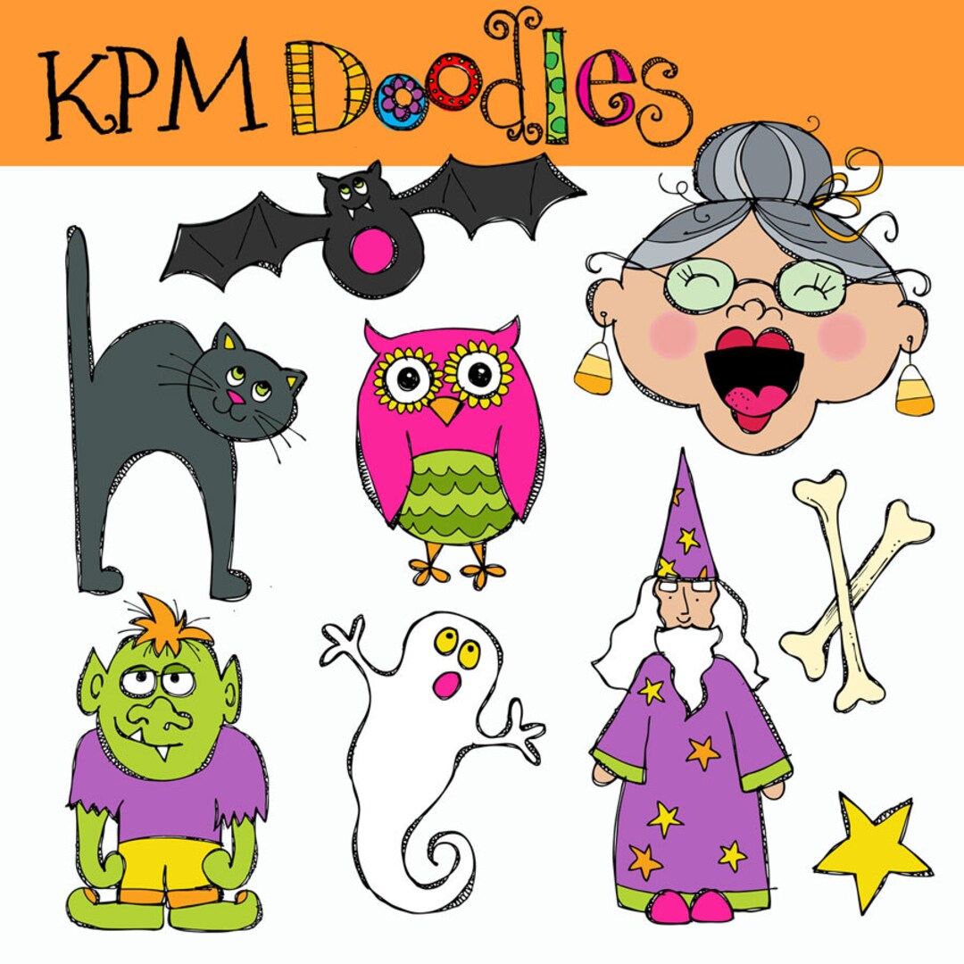 KPM Old Lady Who Swallowed a Bat Digital Clipart COMBO - Etsy