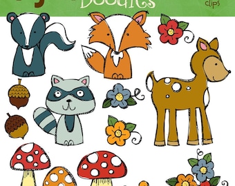 KPM Bear and Friends Digital Clip Art | Etsy