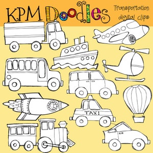 Kpmtransportstion Digital Clip Art COMBO - Etsy