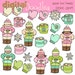 KPM Snow Day Color Clip Art and Blackline Stamps COMBO - Etsy